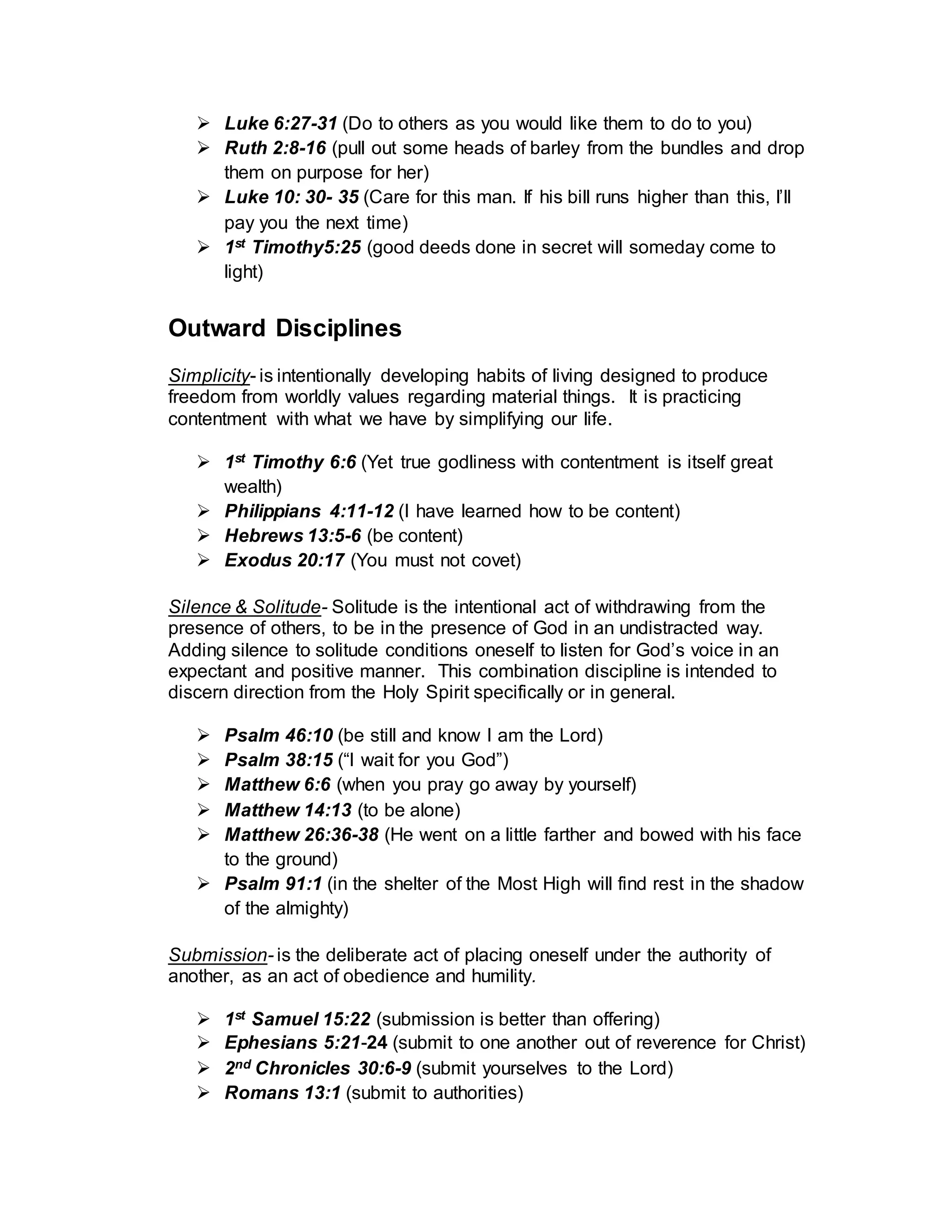 Spiritual Formation Plan Worksheet | DOCX