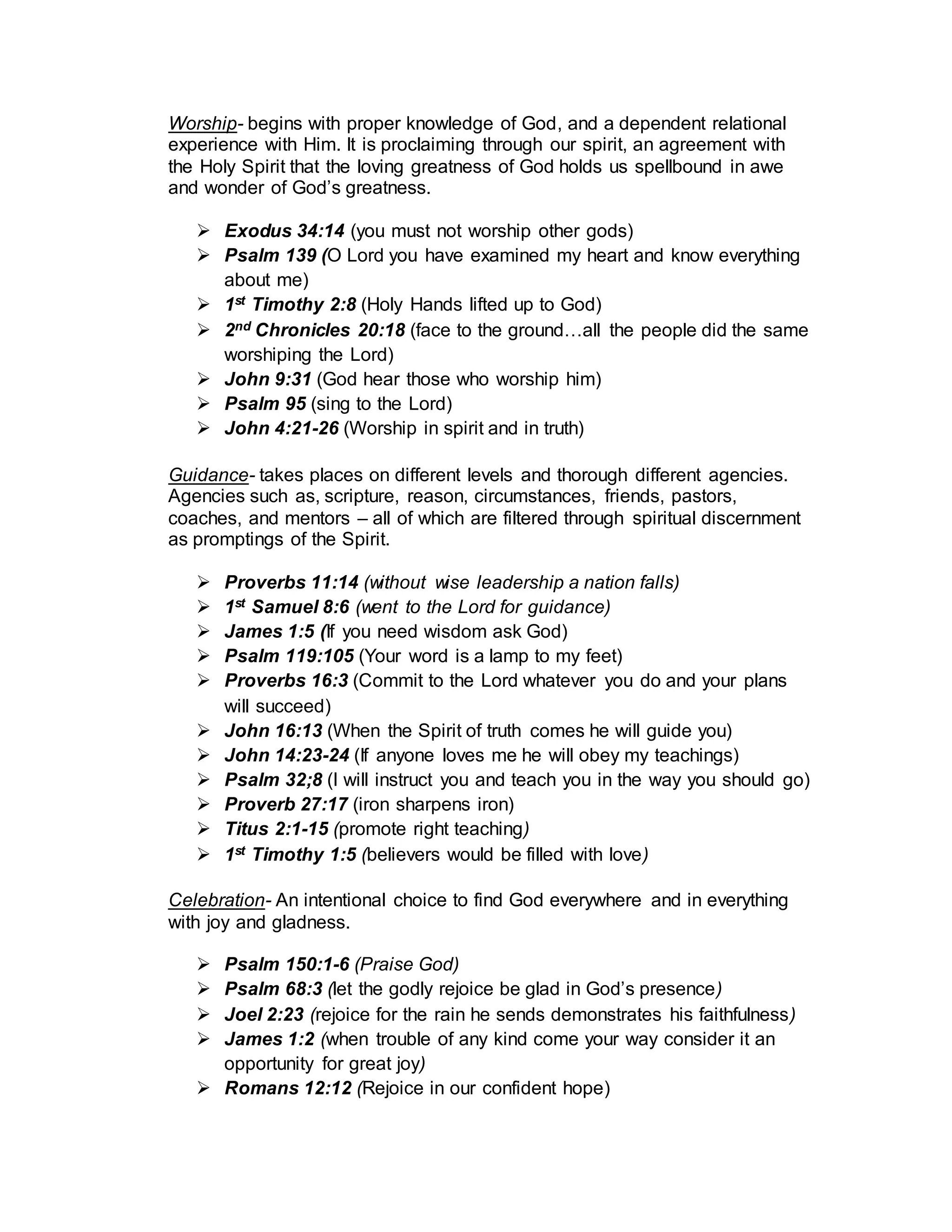 Spiritual Formation Plan Worksheet | DOCX