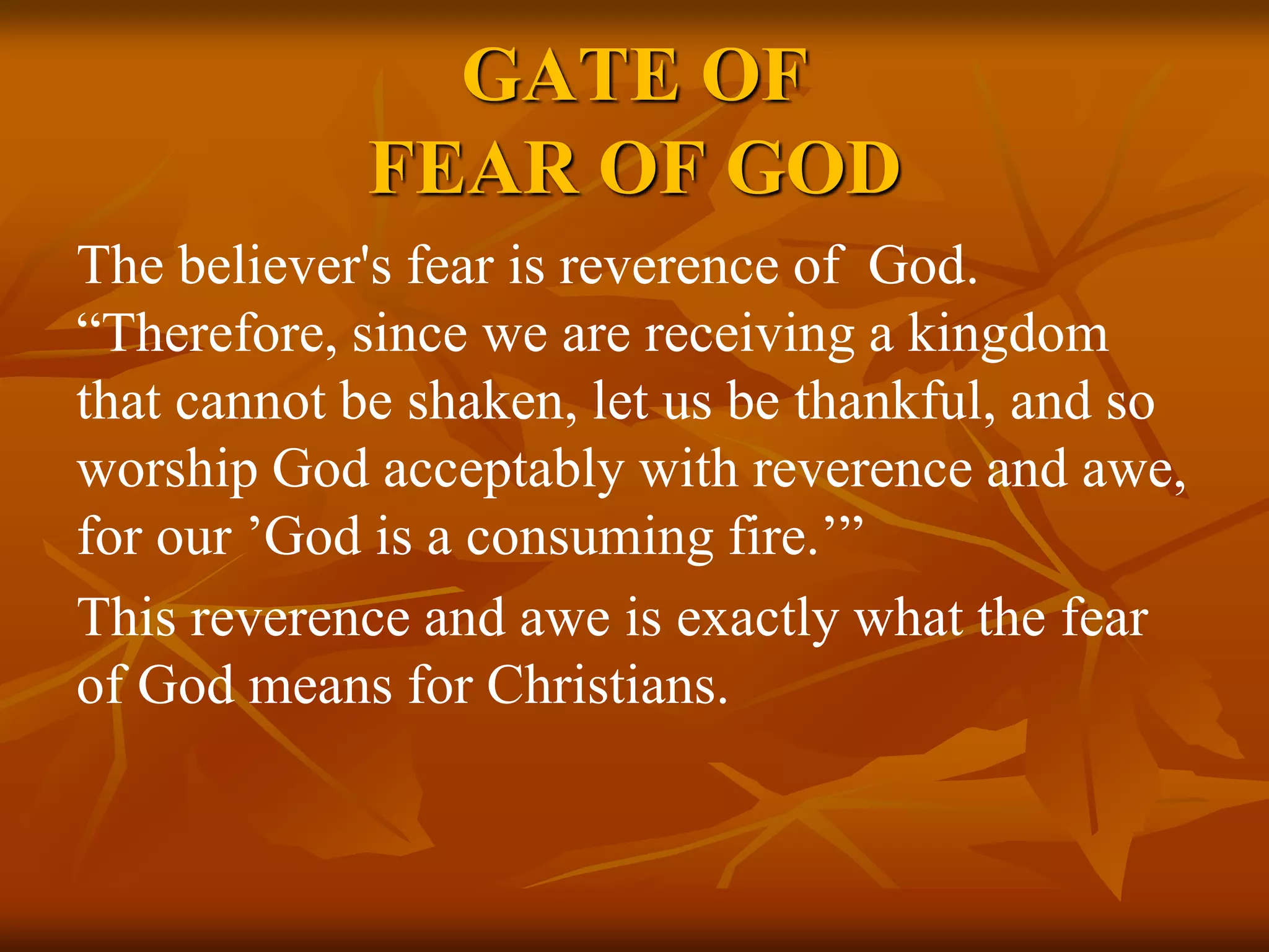 Spiritual gates. | PPTX