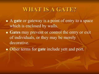 Spiritual gates. | PPTX