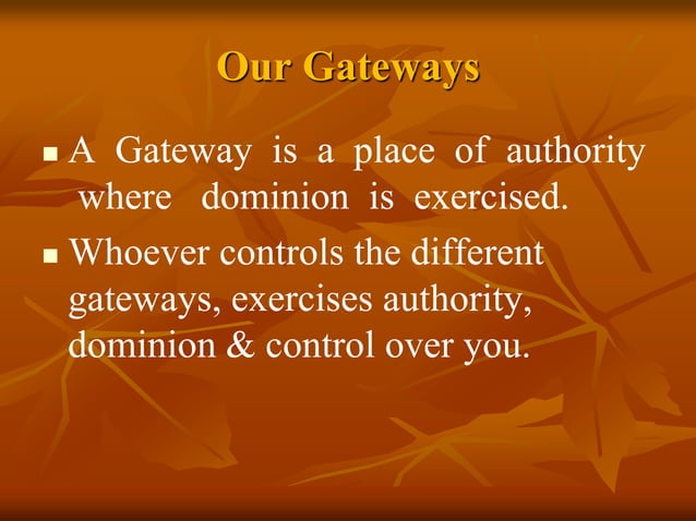Spiritual gates. | PPTX | Spirituality | Religion & Spirituality