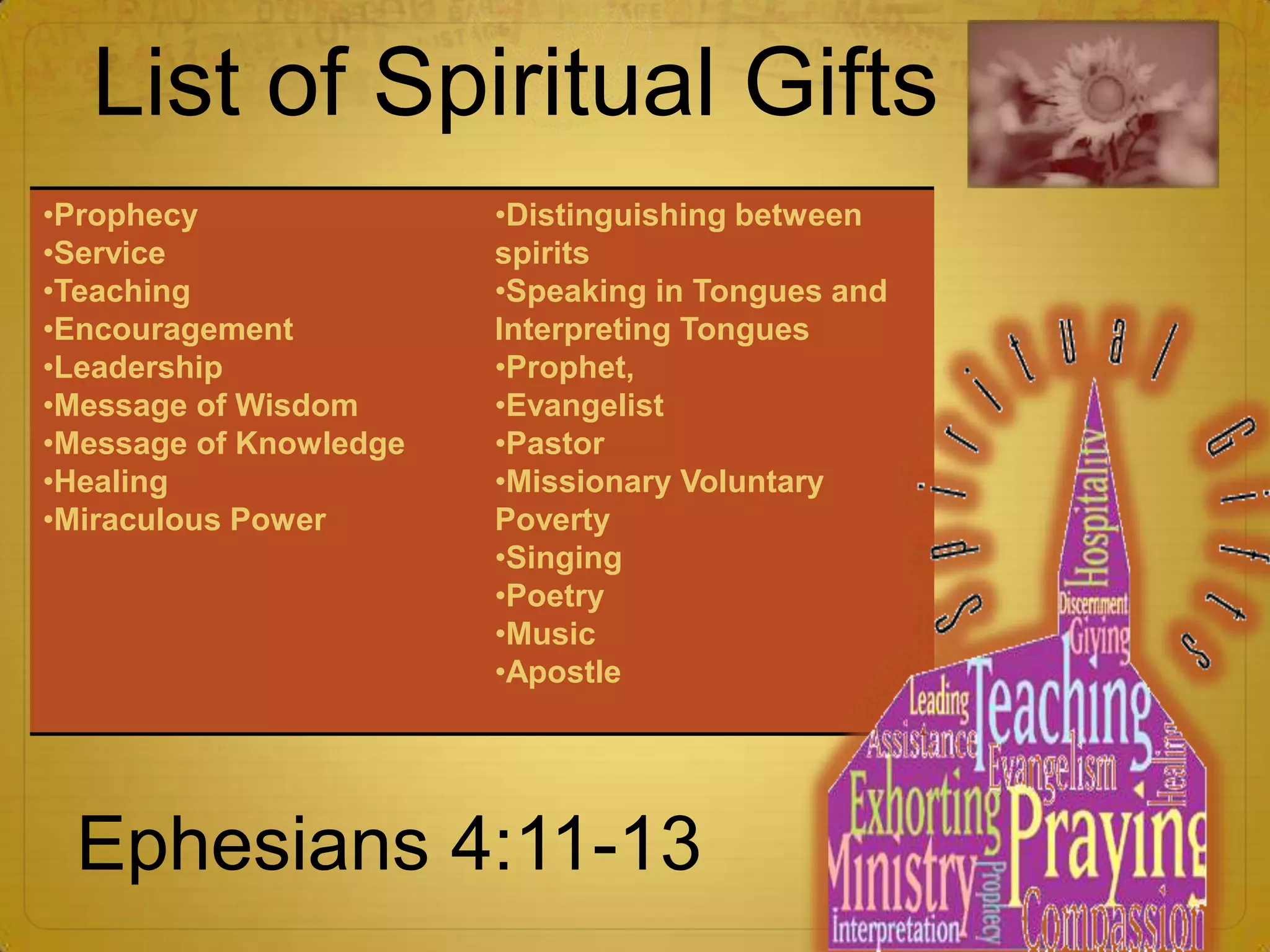 Spiritual gifts | PPTX