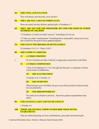 Spiritual gifts outline all | DOCX