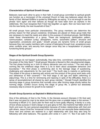 THE RELEVANCE OF SPIRITUAL GROWTH GROUP DYNAMICS IN SPIRITUAL FORMATION ...
