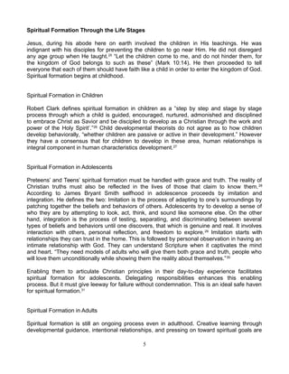 THE RELEVANCE OF SPIRITUAL GROWTH GROUP DYNAMICS IN SPIRITUAL FORMATION ...