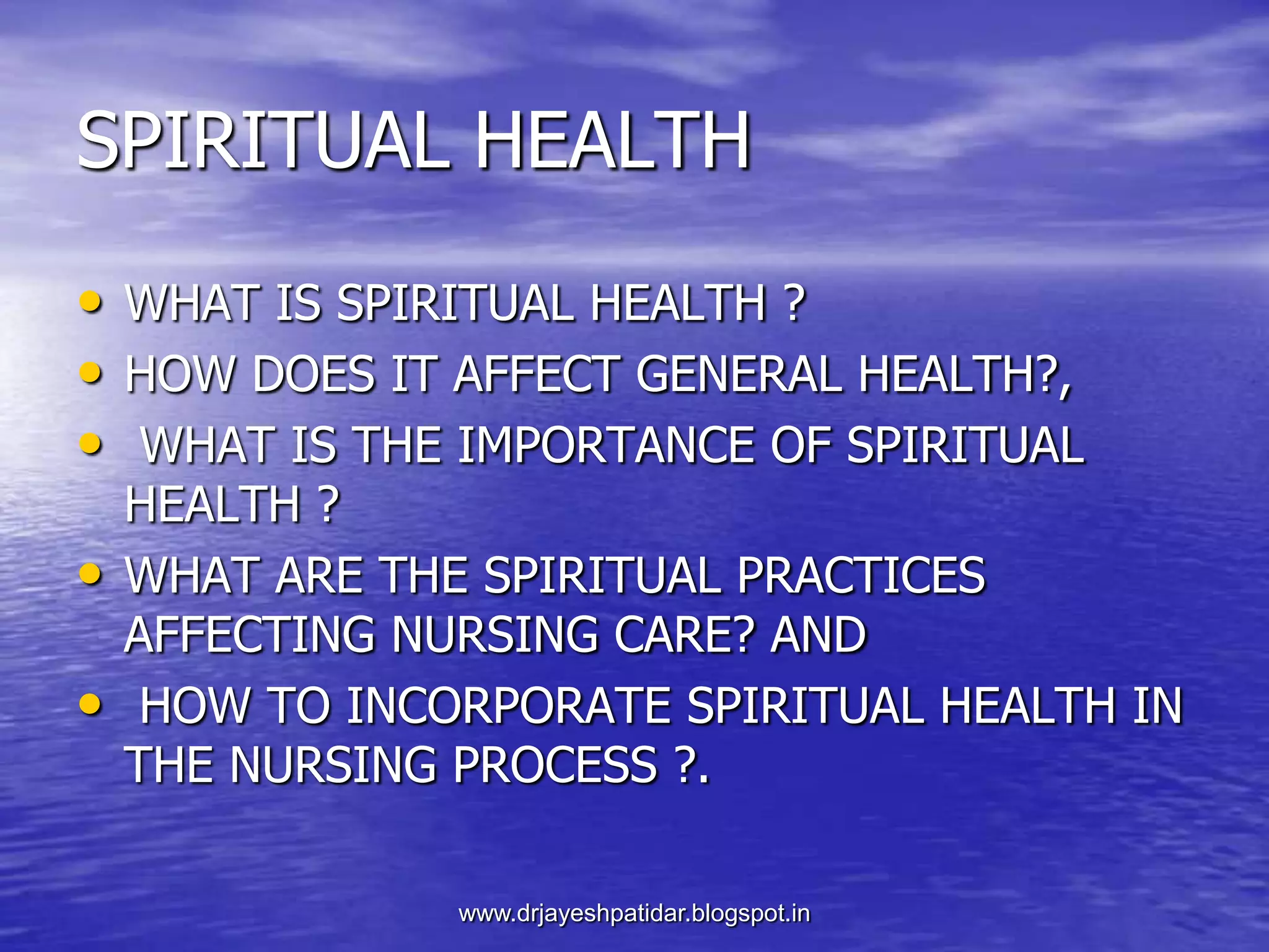 Spiritual health | PPSX