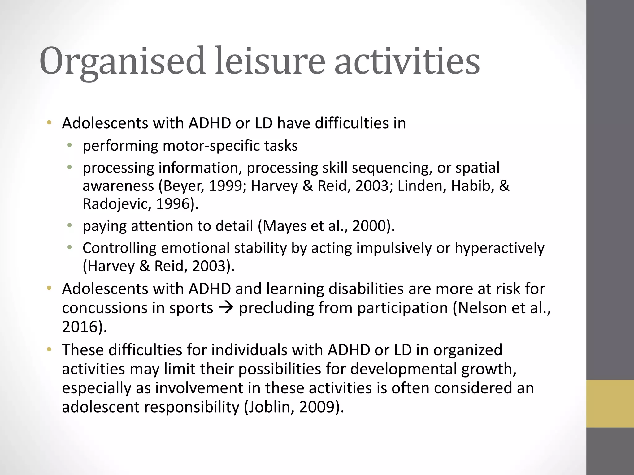 Spiritual health and adolescents with ADHD and Learning Disabliities | PPTX