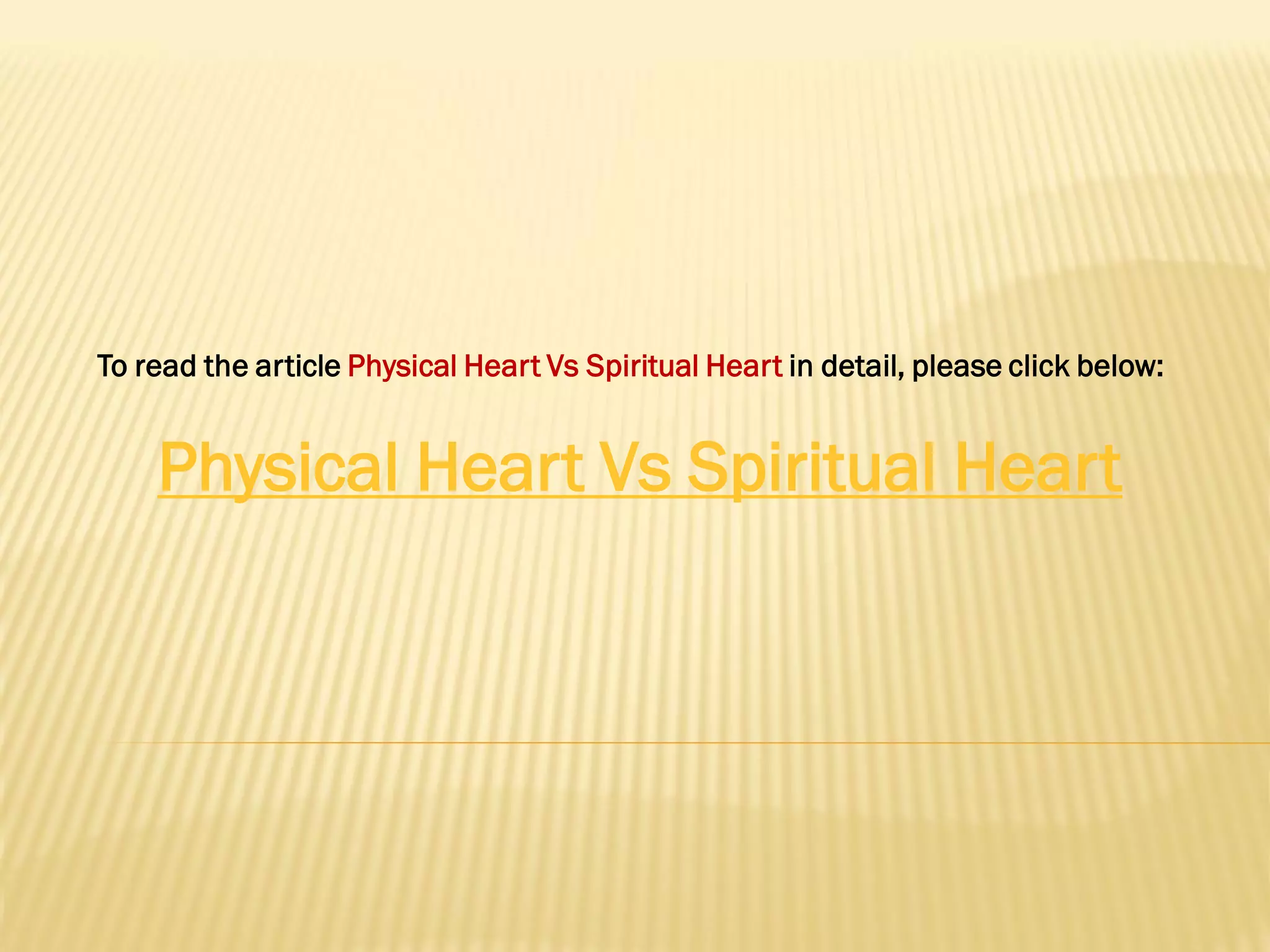 Spiritual heart | PDF