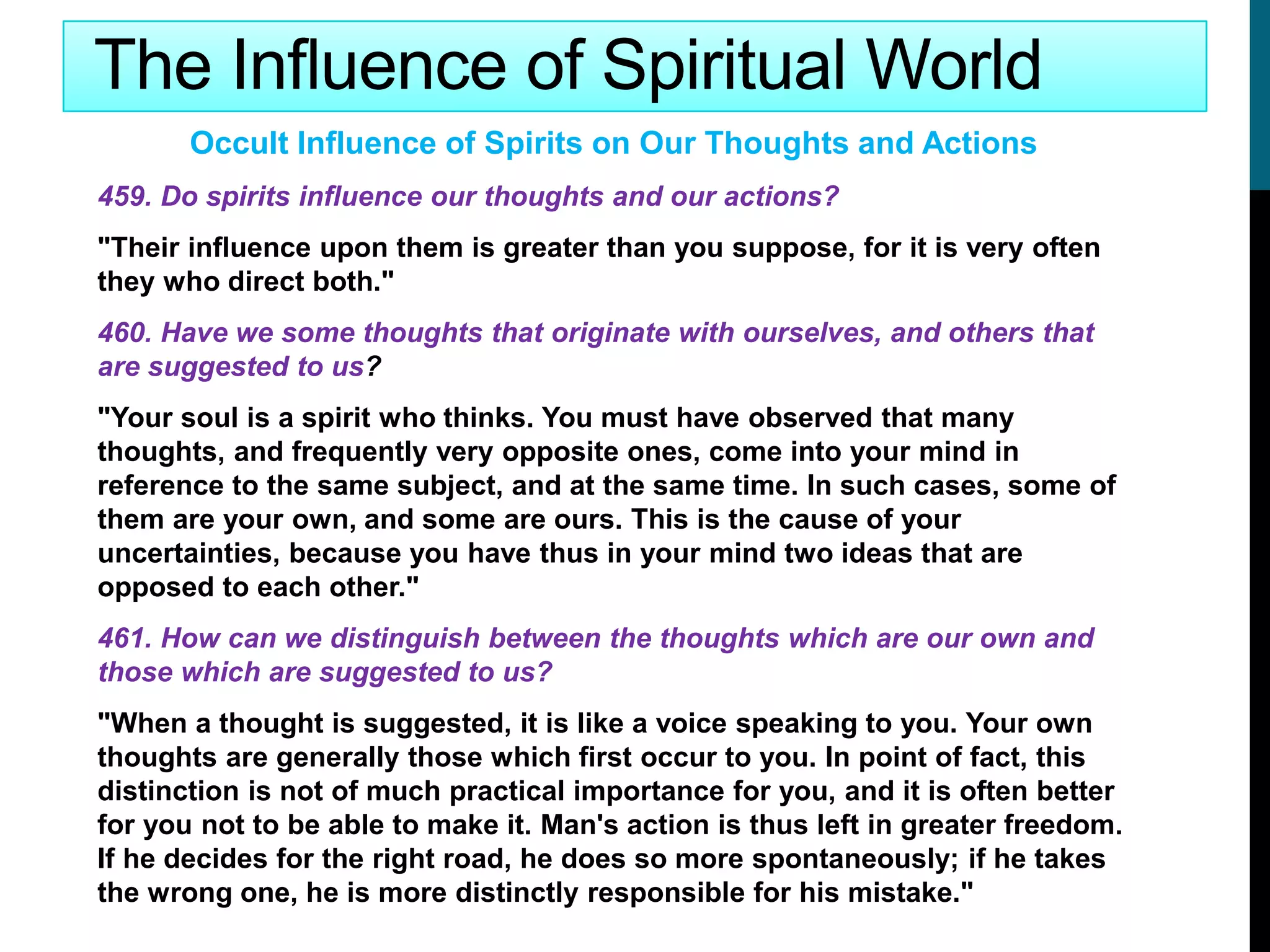 Spiritual influence | PPTX