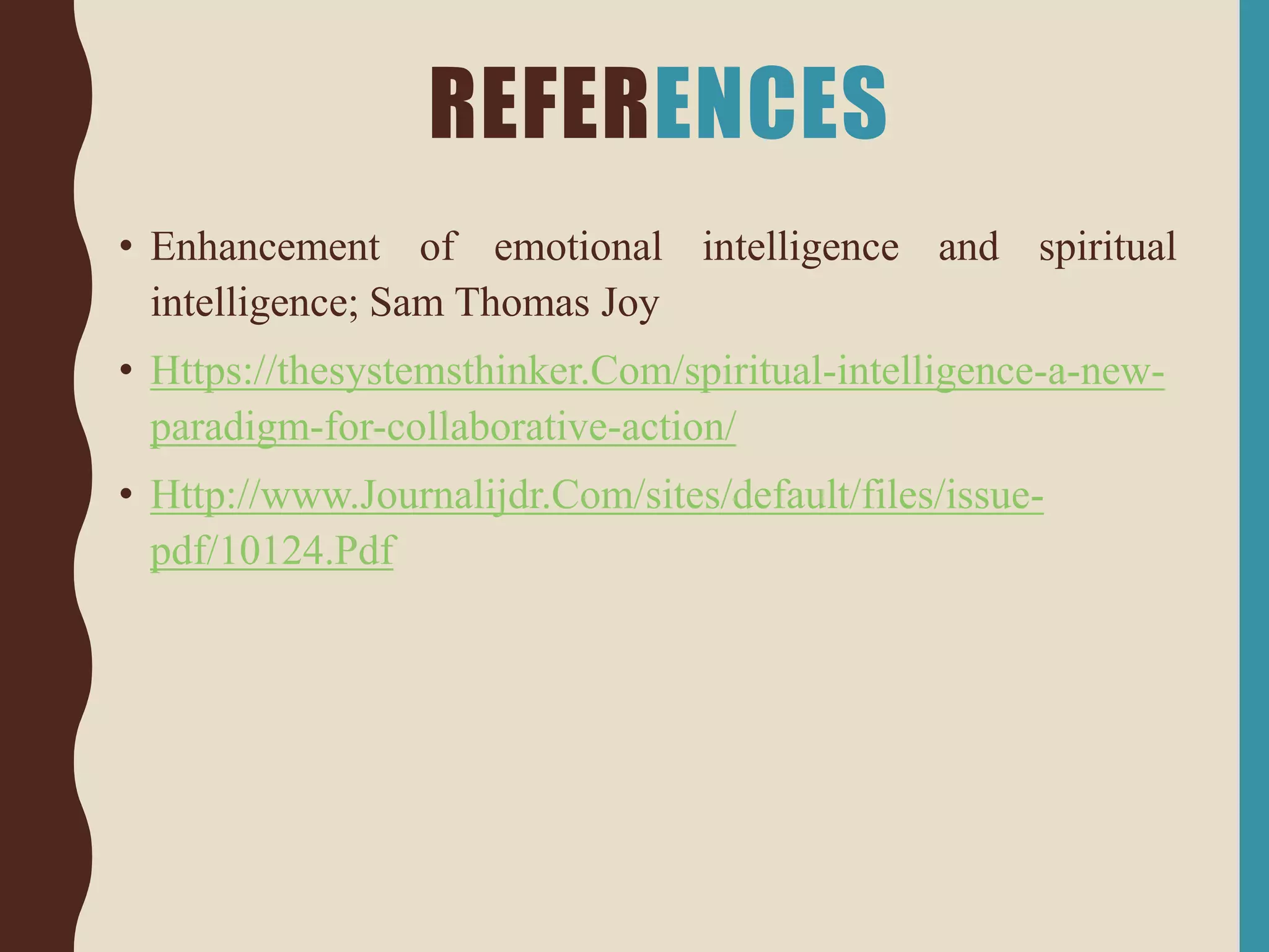Spiritual intelligence | PPTX