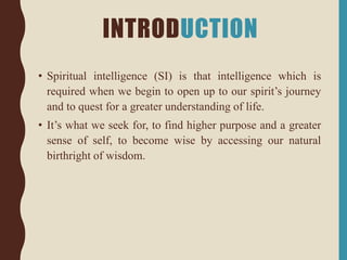 Spiritual intelligence | PPTX