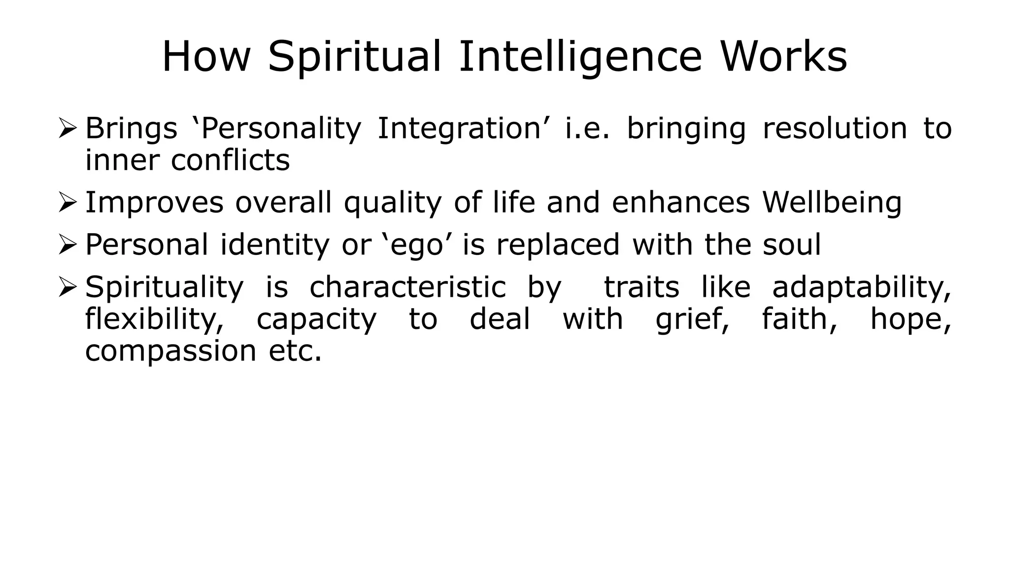 Spiritual Intelligence | PPTX
