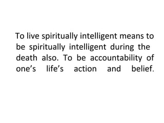 Spiritual intelligence enhancement and stress management | PPT