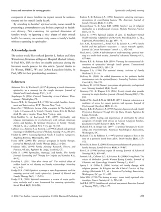 Spirituality And Family Nursing Spiritual Assessment And Interventions ...