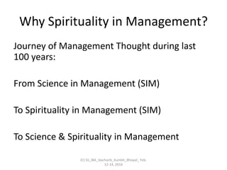 Spirituality in Management: Implications for Management Education in ...