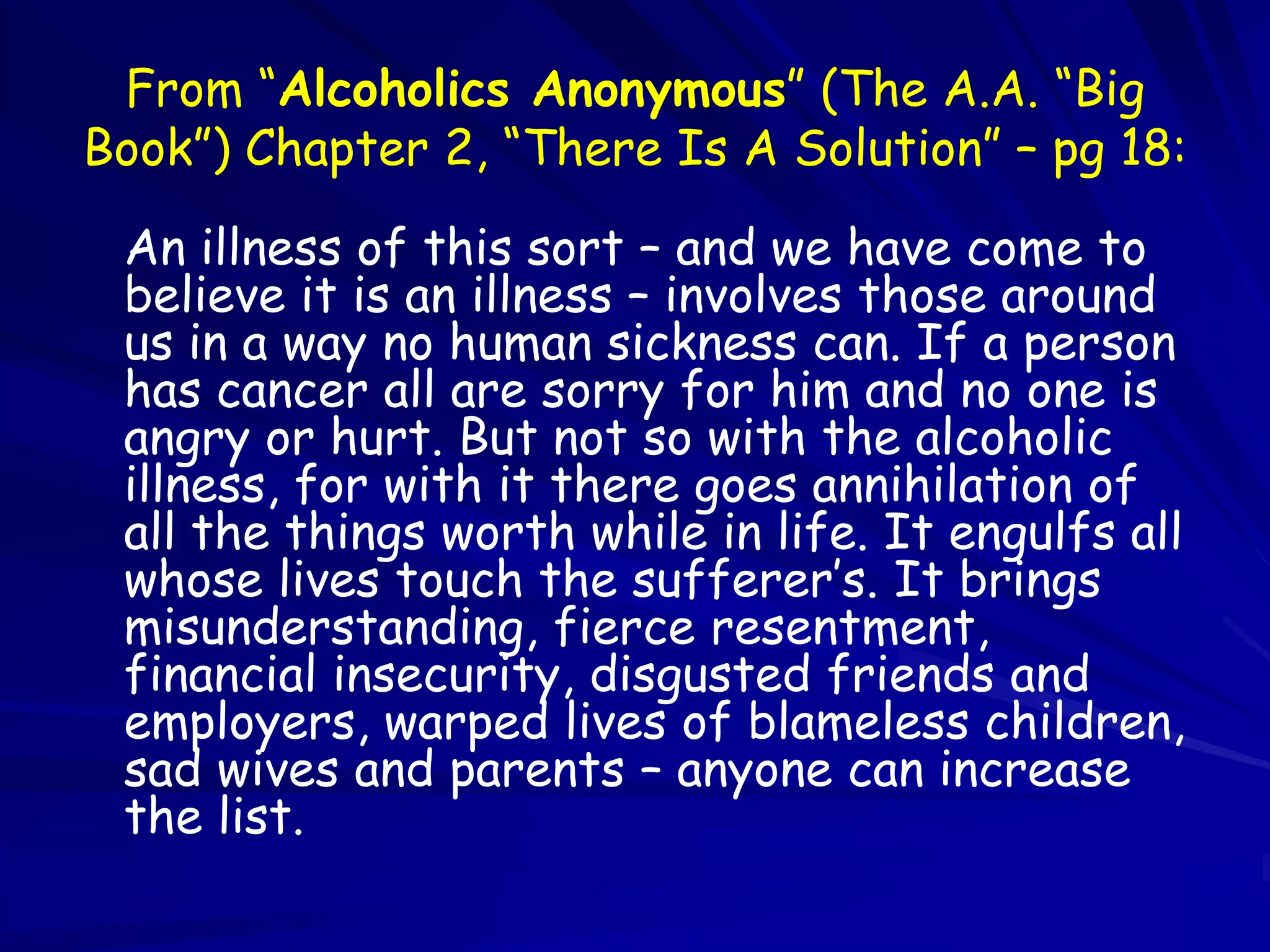 Christian Spirituality and Recovery from Addiction - January 2014 | PPTX