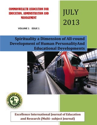 Spirituality a dimension of all round development o | PDF