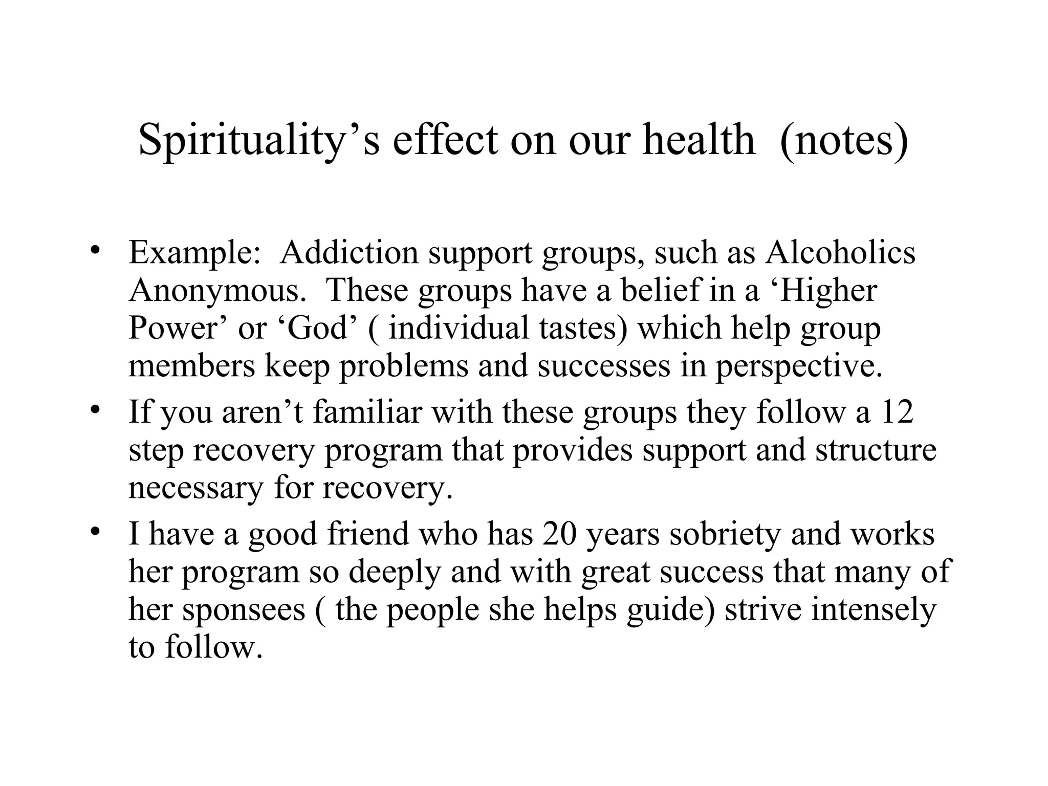 Spirituality and health | PPT