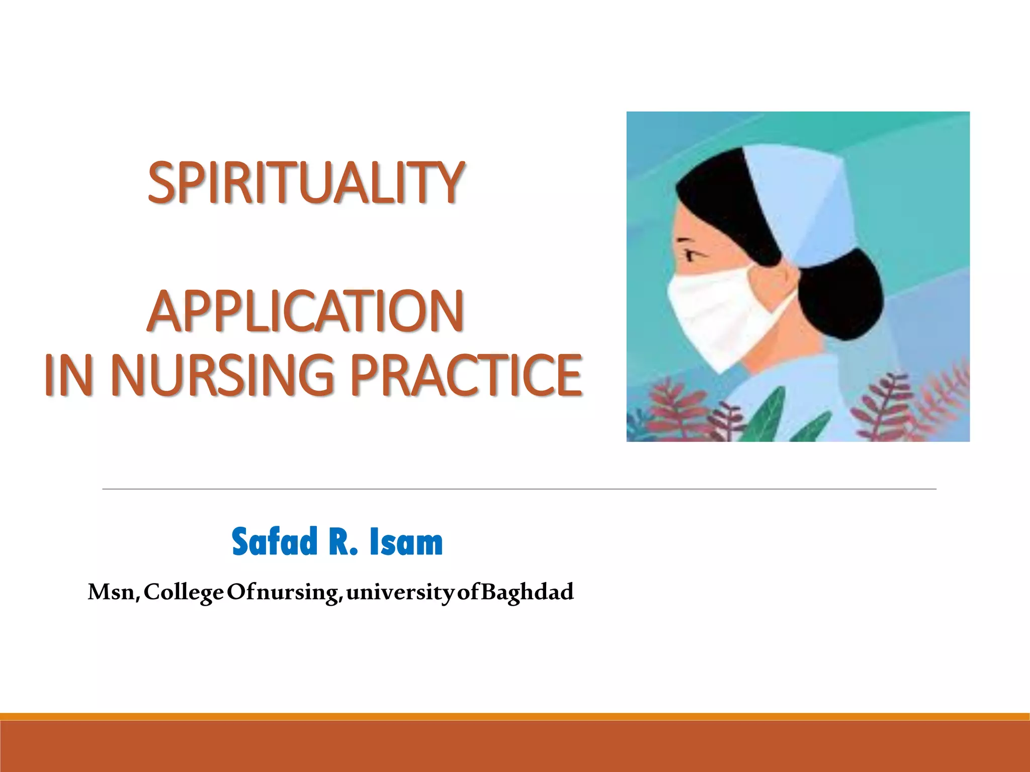 Spirituality and its application in nursing practice | PDF