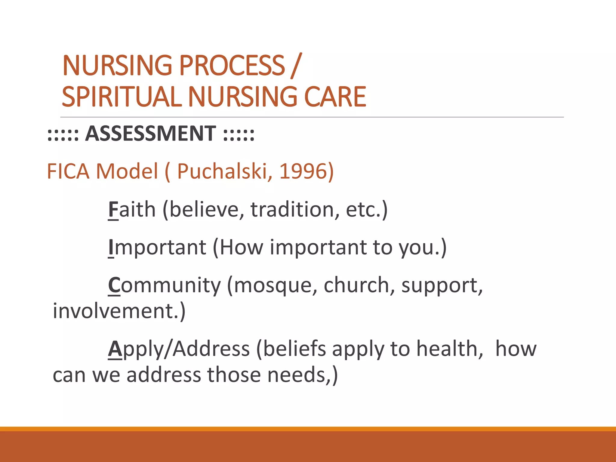 Spirituality and its application in nursing practice | PDF