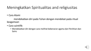 Spirituality and religion | PPTX