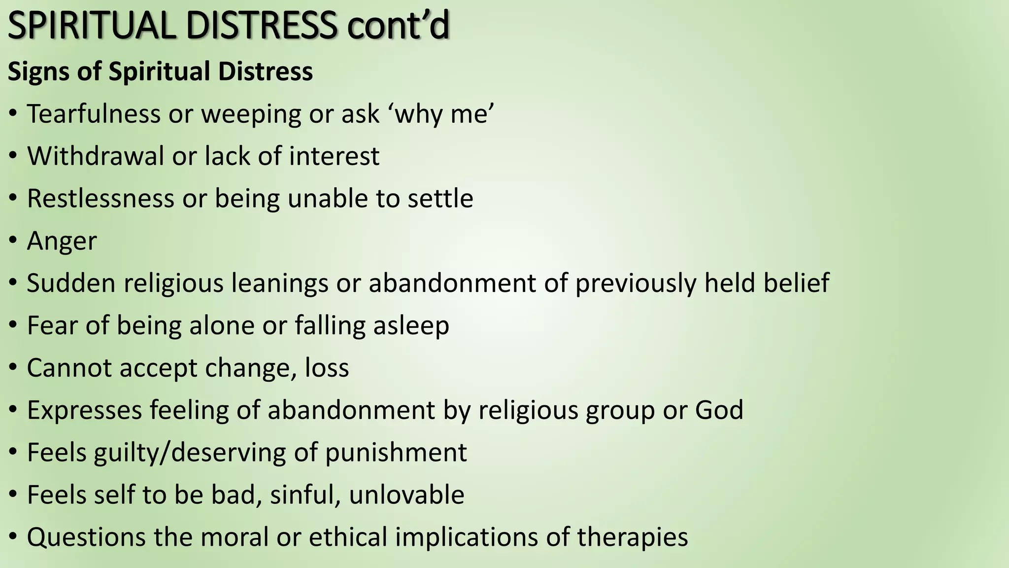 Spirituality and religion in health care | PPTX