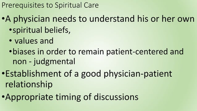 Spirituality and religion in health care | PPTX | Christianity ...