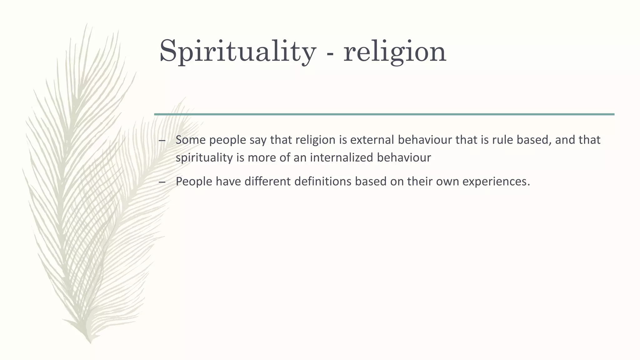 Spirituality and religion | PDF