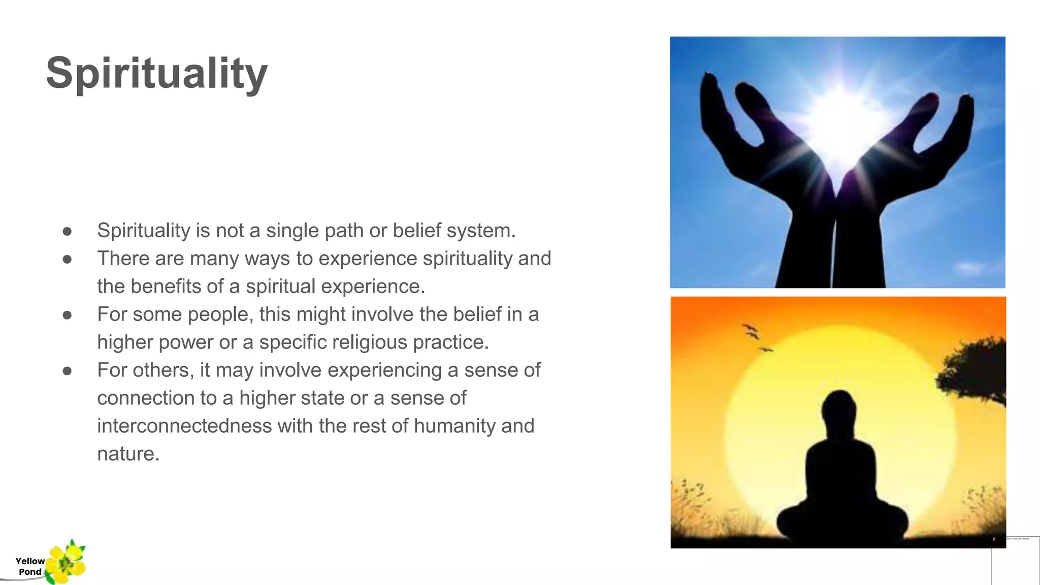 Spirituality and wellbeing | PPTX