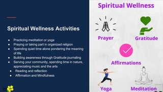 Spirituality and wellbeing | PPTX