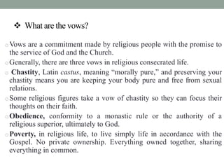 Spirituality of religious life | PPTX