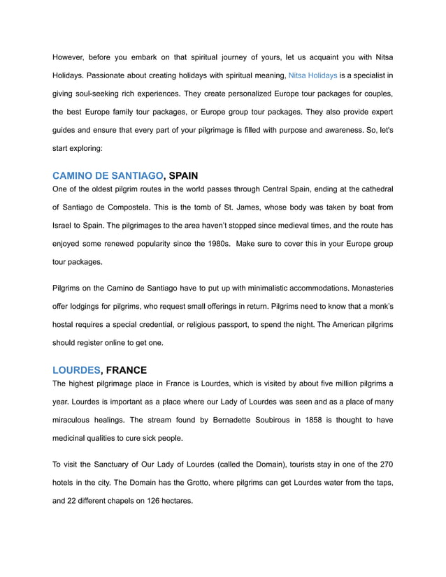 Spiritual Journeys_ Pilgrimage Sites and Religious Heritage in Europe ...