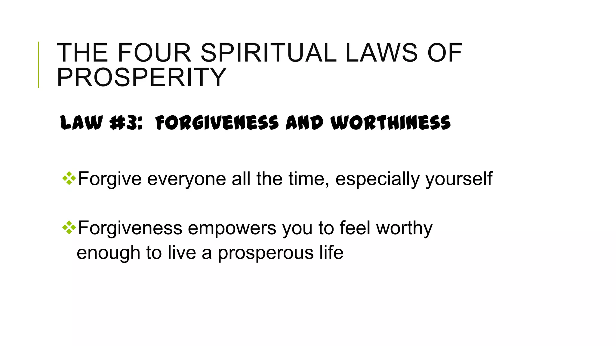 Spiritual laws book review | PPT
