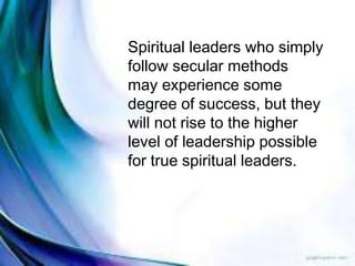 Spiritual Leadership | PPTX