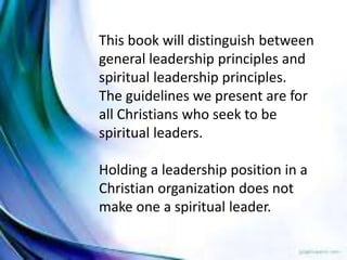 Spiritual Leadership | PPTX