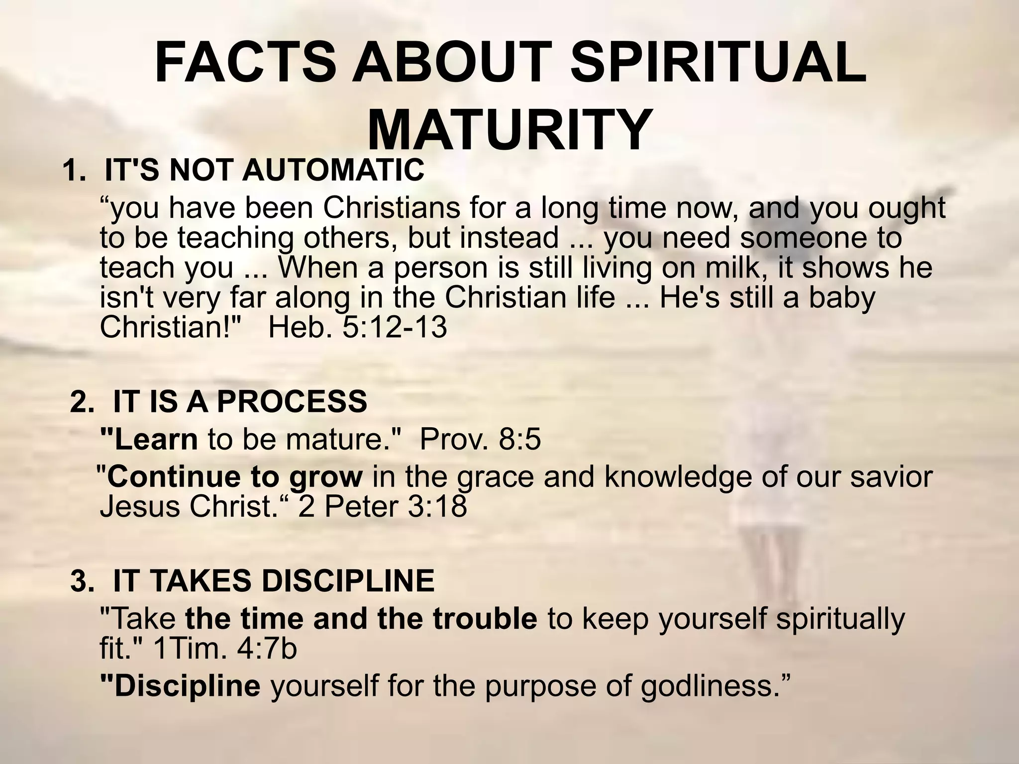 Spiritual Maturity | PPTX