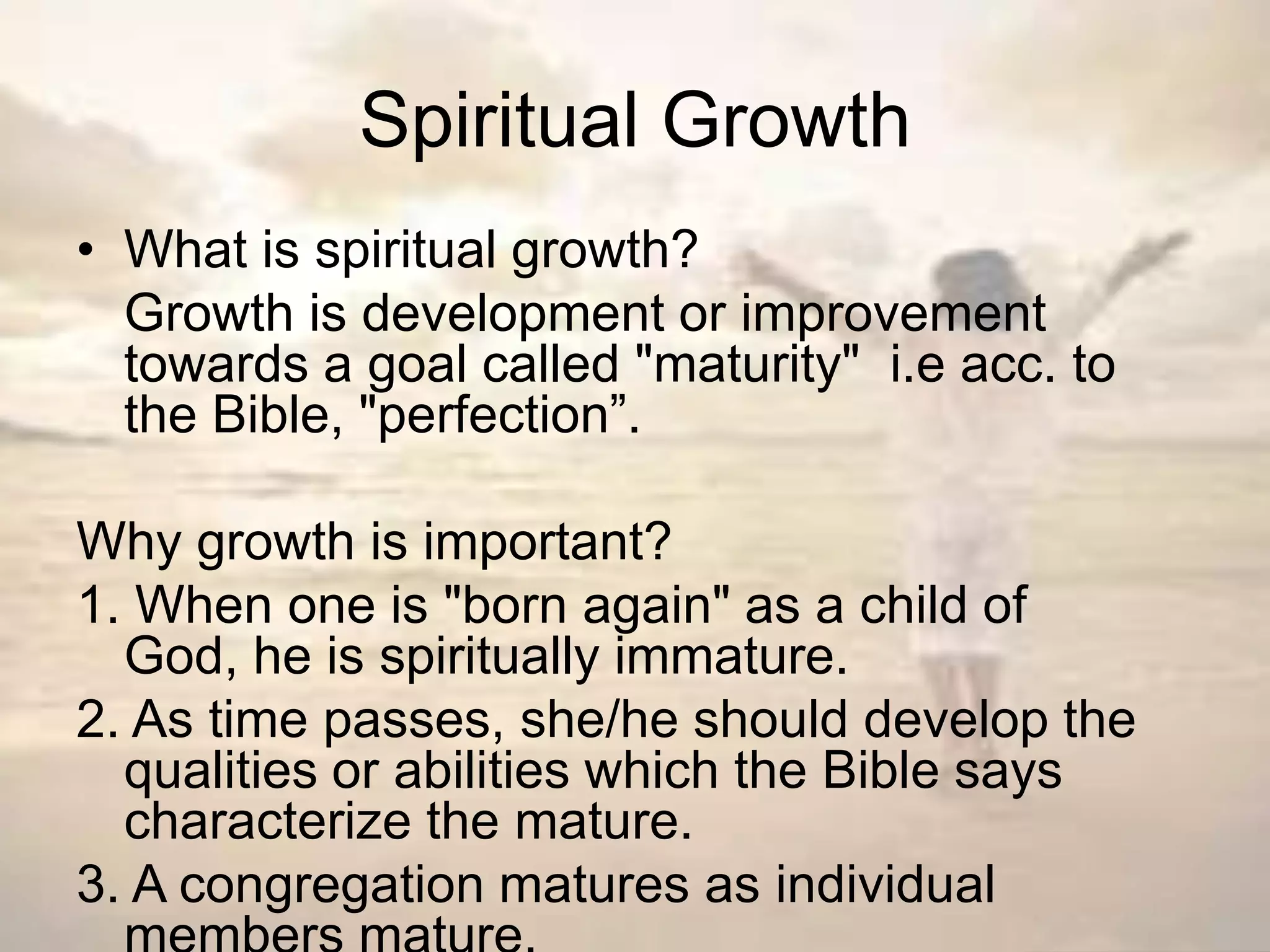 Spiritual Maturity | PPTX