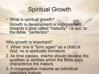 Spiritual Maturity