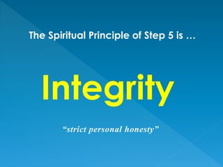 Spiritual Principles of the 12 Steps Slide Show | PPSX