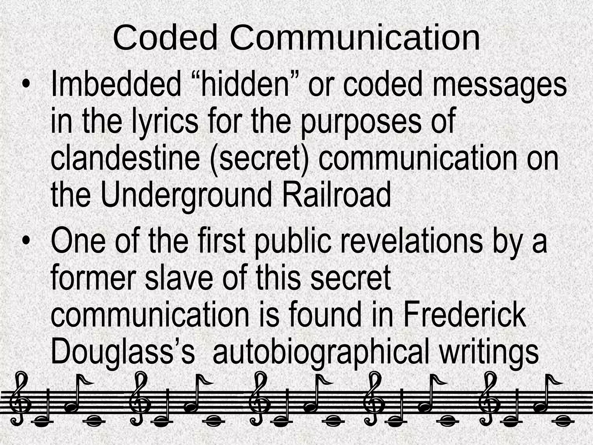 Dieterich Spirituals During Slavery | PPT