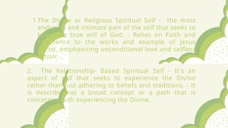 SPIRITUAL SELF. PPT.pptx for healing,,,, | PPTX