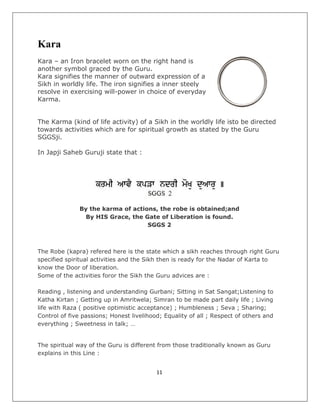 Spiritual significance of_ five_ kakars | PDF | Spirituality | Religion ...