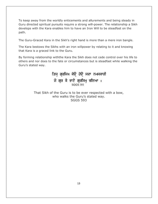 Spiritual significance of_ five_ kakars | PDF | Spirituality | Religion ...