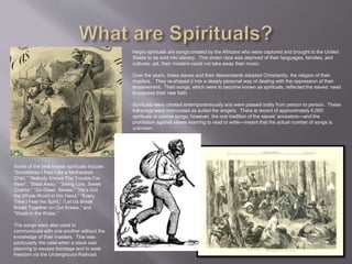 The Role of the Spiritual in the Civil Rights Movement | PPT