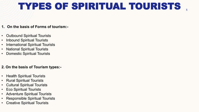 Spiritual Tourist (Model and Types).pptx