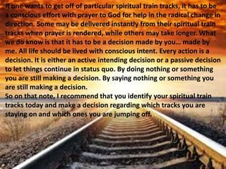 Spiritual Train Tracks | PPTX | Spirituality | Religion & Spirituality