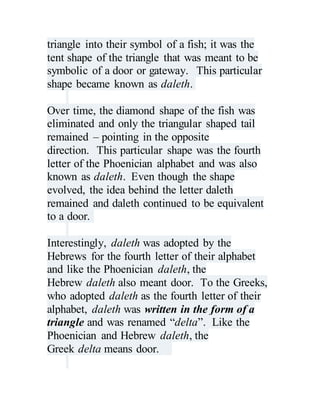 Spiritual triangles.. | DOCX