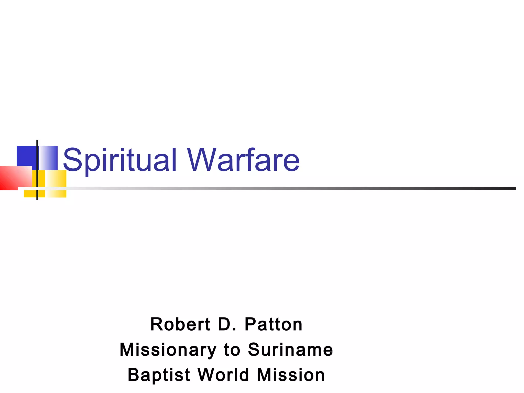 Spiritual warfare Part V - Victory in Christ | PPT