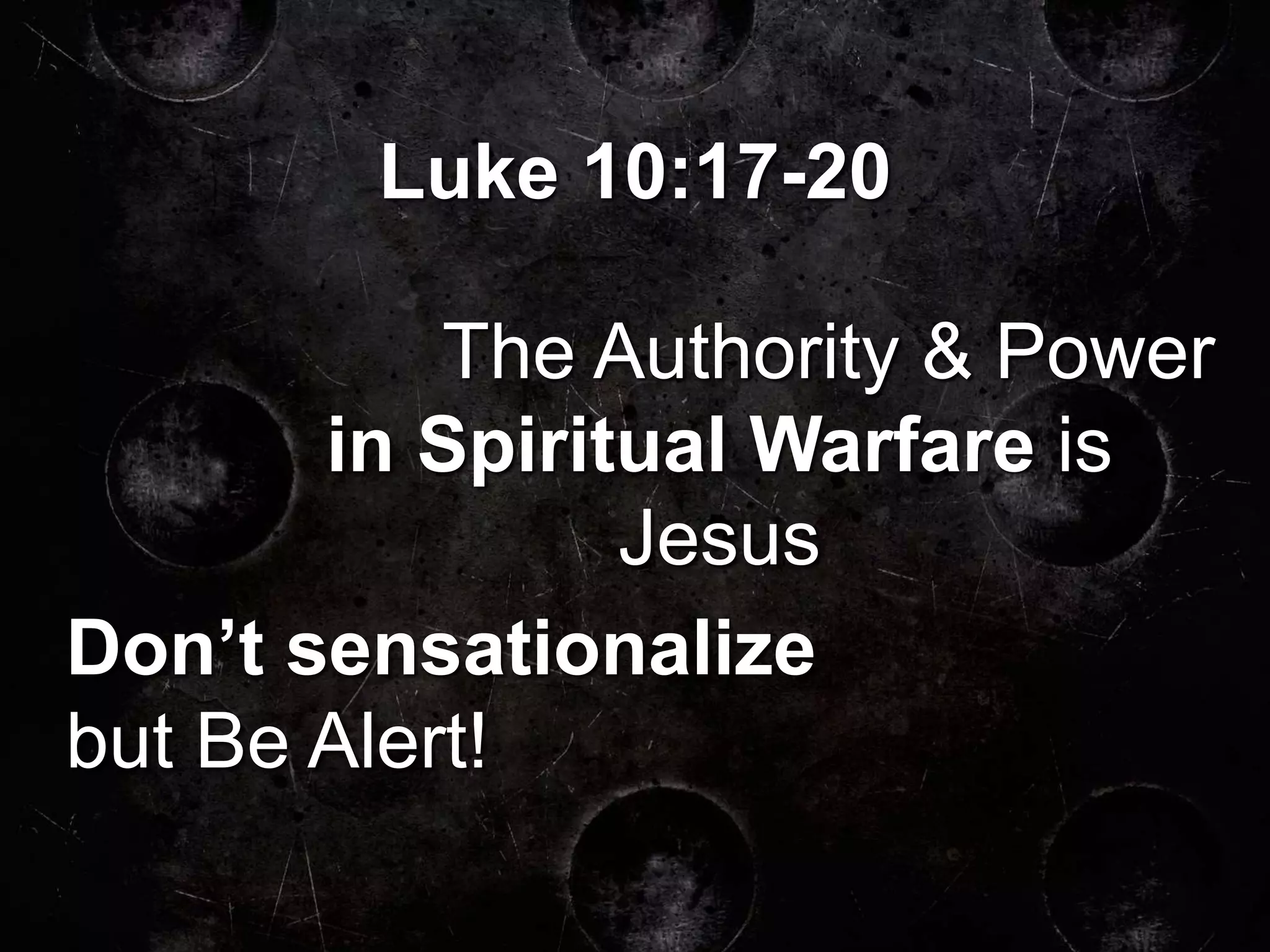 Spiritual Warfare Introduction | PPTX