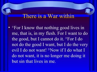 The War Within: Spiritual Warfare (Part V) | PPT